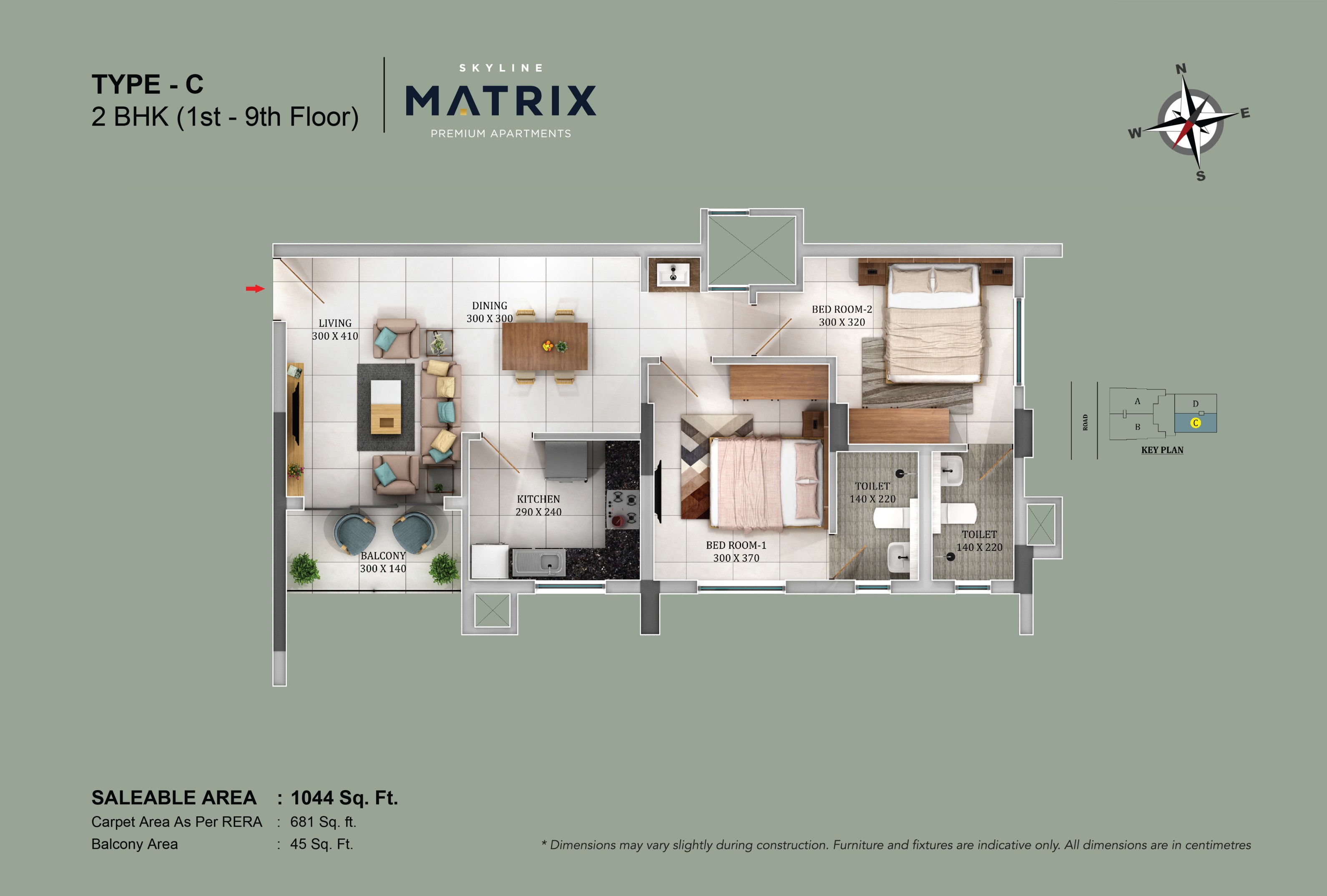 Skyline Matrix | 3BHK Luxury Apartments in Kakkanad, Kochi | Skyline ...